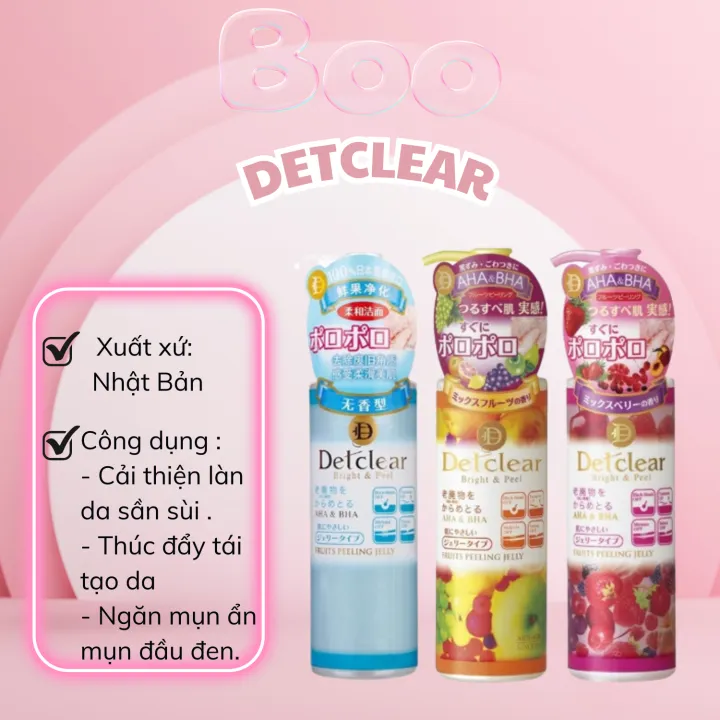 Tẩy da chết Detclear Bright & Peel Nhật 180ml | Lazada.vn