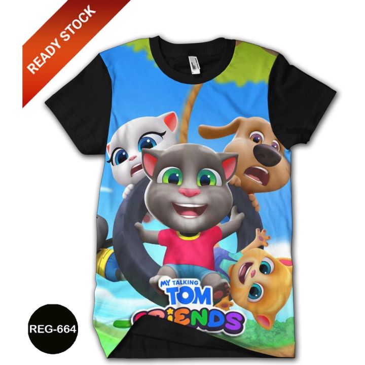 My Talking Tom Hero Dash T-shirt 3D Printed Children's Clothes REG-664 ...