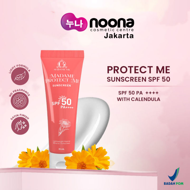 MADAME GIE MADAME PROTECT ME SUNSCREEN SPF 50 PA ++++ 35ML (MERAH) | Lazada Indonesia