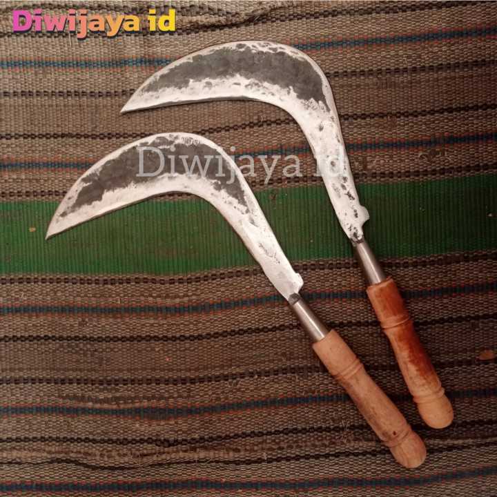 Sabit Baja Asli Tebal Super Tajam Siap Pakai - Arit Rumput Super Ukuran ...