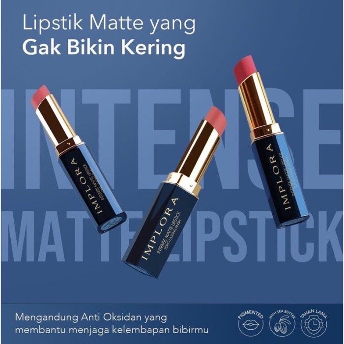 IMPLORA Intense Matte Lipstick Long Lasting Finish | Implora Lipstick ...