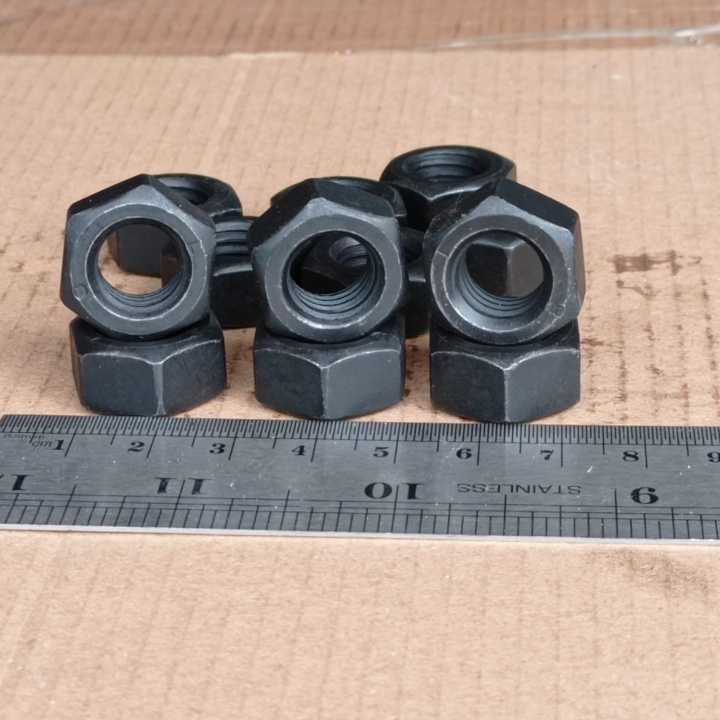 MUR KUNCI 19 M12 BAJA HITAM UNTUK BAUT 19 M12 PITCH DRAT 1.75 DIAMETER LUAR 19MM DIAMETER DALAM ...