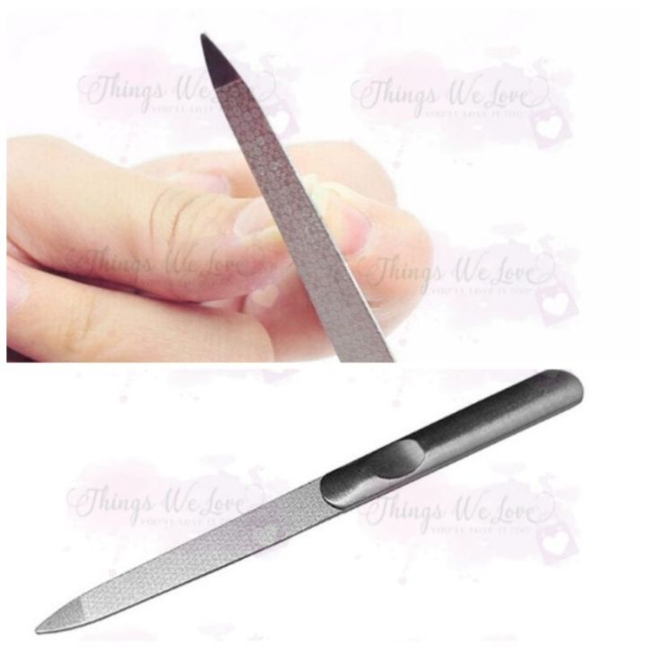 [SG SELLER] [FREE SHIPPING] Metal Nail Filer Portable Manicure File Toe ...