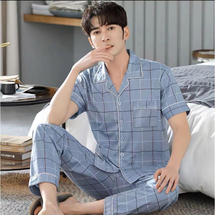 WEHOTTIE Men’s Pantulog Milky Cotton 2025 Terno Pajama Sleepwear ...