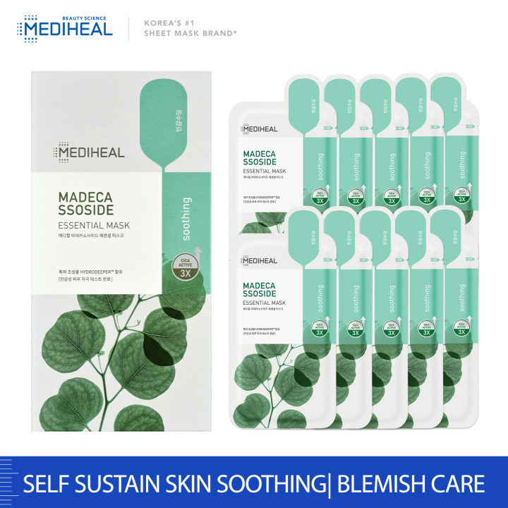 [MEDIHEAL] NEW Madecassoside Essential Mask,24ml, Soothing [Box - 10 ...