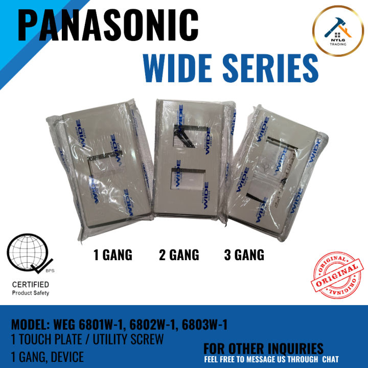 Panasonic Wide Series - 1 Gang, 2 Gang, 3 Gang, Blank Plate | Lazada PH