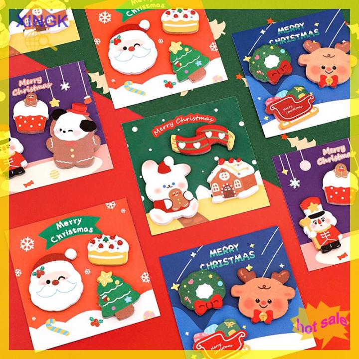 XINGK สมุดโน๊ตแบบติดกาวรูปการ์ตูนสำหรับนักเรียนสมุดโน๊ตขนาดเล็ก60แผ่น ...