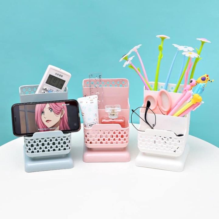 Multi-purpose Table organizer Desktop Organzer 3-Compartment Plastic ...