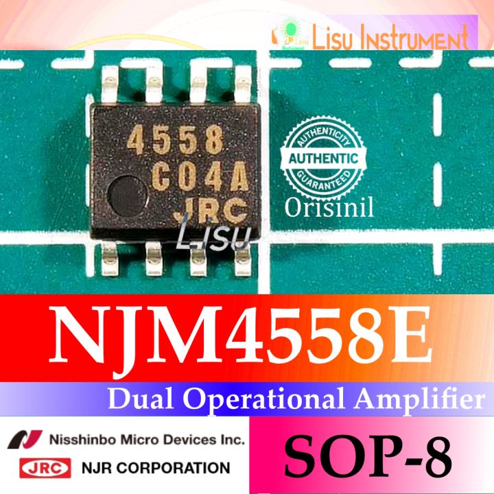 NJM4558E Dual Operational Amplifier 4558 SOP-8 JRC Original | Lazada Indonesia