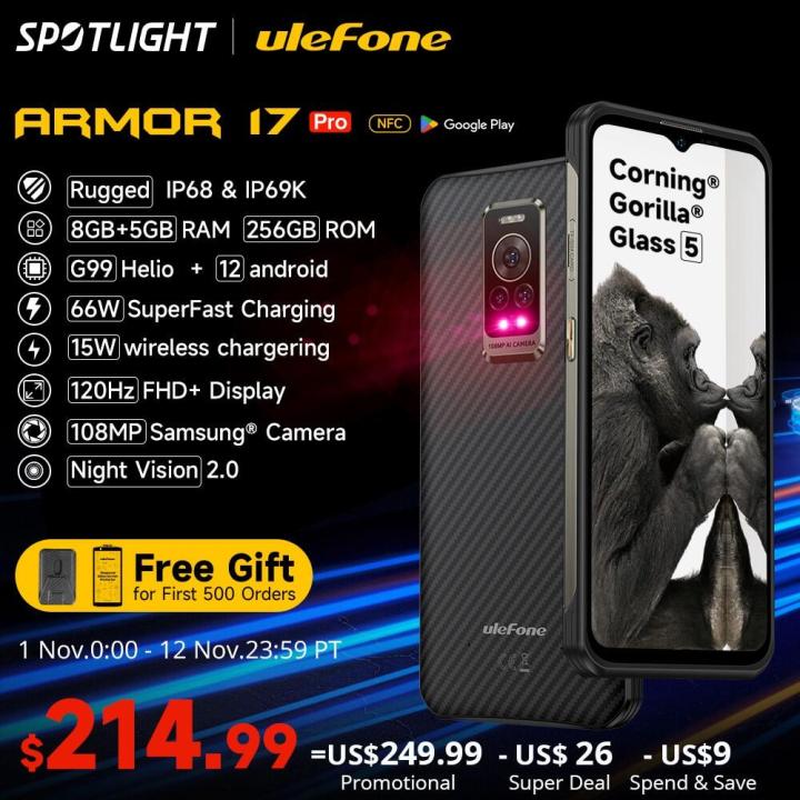 【Official store】World Premiere Ulefone Armor 17 Pro Rugged Smartphone ...