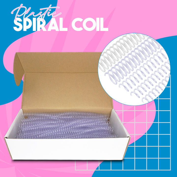 Easyprint Plastic Spiral Coil Black A4 Size For Binding Machine 100 Pcs ...