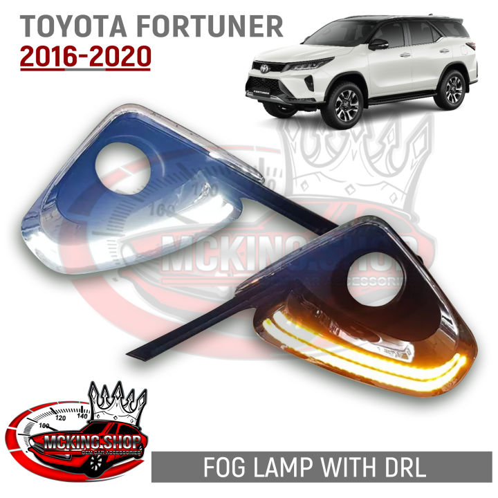 Toyota Fortuner 2019-2020 Fog Light/Fog Lamp Cover With DRL Daytime ...