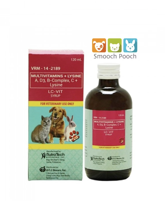 LC VIT syrup Multivitamins for Pets, Dogs and Cats 120ml (Set of 1 ...
