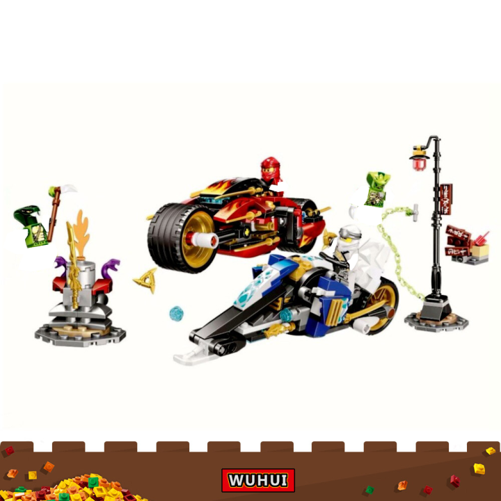 WUHUI ของเล่นชุดตัวต่อนินจา376ชิ้นของเล่นของเล่นนินจา TKai 'S Blade ...