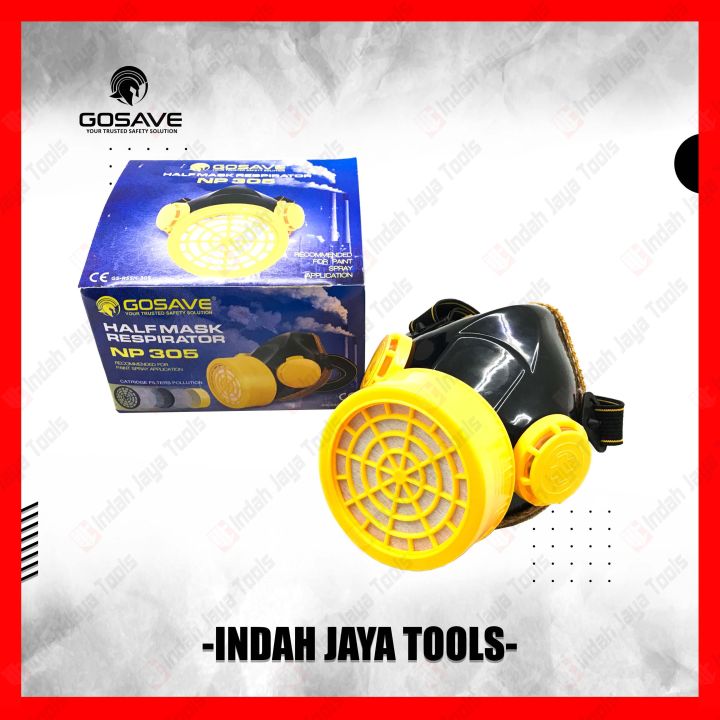 Masker Obat Single GOSAVE NP 305 / Tabung Single / Chemical Respirator ...