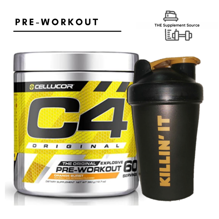 Cellucor C4 Original, Ripped Pre-Workout 30, 60 servings with Shaker ...
