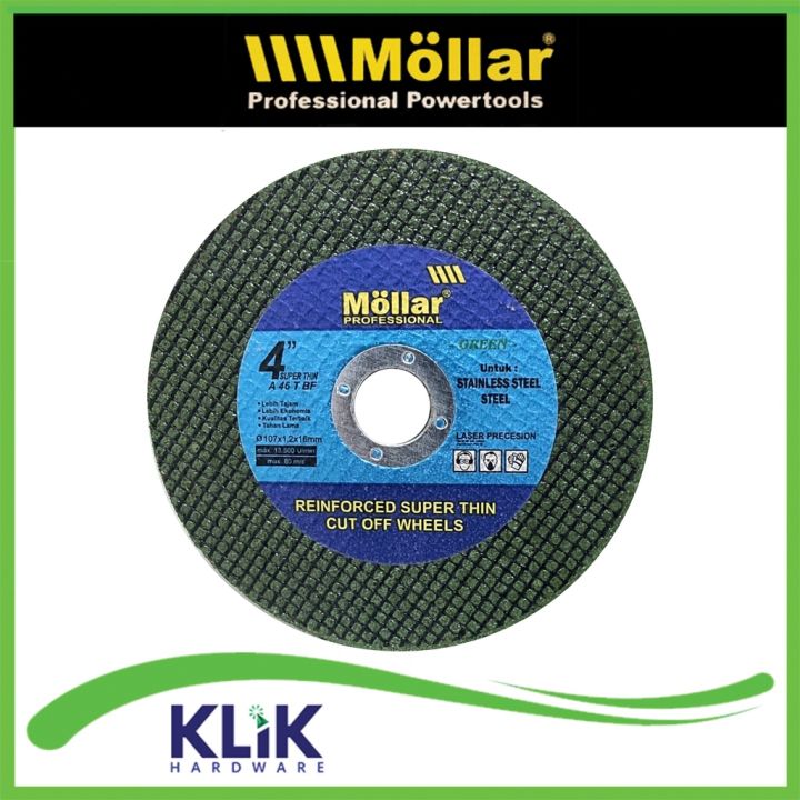 Mollar Batu Gerinda Grinder Potong 4 Inch x 1.2 mm Cutting Wheel ...