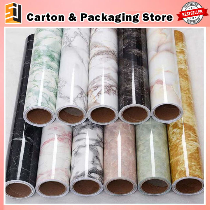 Self Adhesive Gorgeous Marble Waterproof Wallpaper Sticker Bathrooms ...