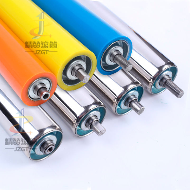 Double-row sprocket roller unpowered idler galvanized roller assembly ...