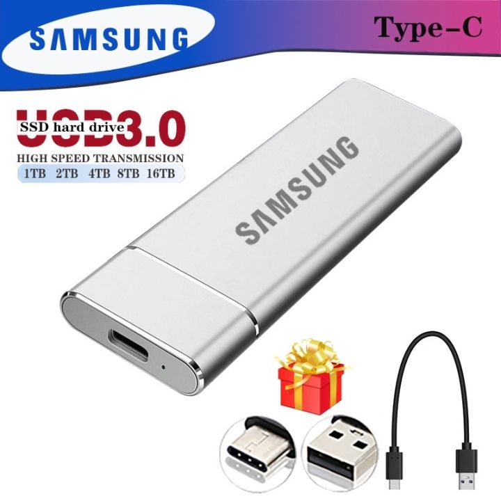 SSD Samsung External Hard Disk Drive 16TB USB3.1 Hard Disk Portable 8TB ...
