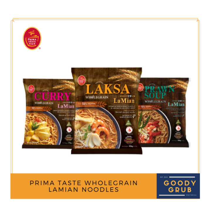 Prima Taste Singapore Wholegrain LaMian Instant Noodles | Laksa Soup ...