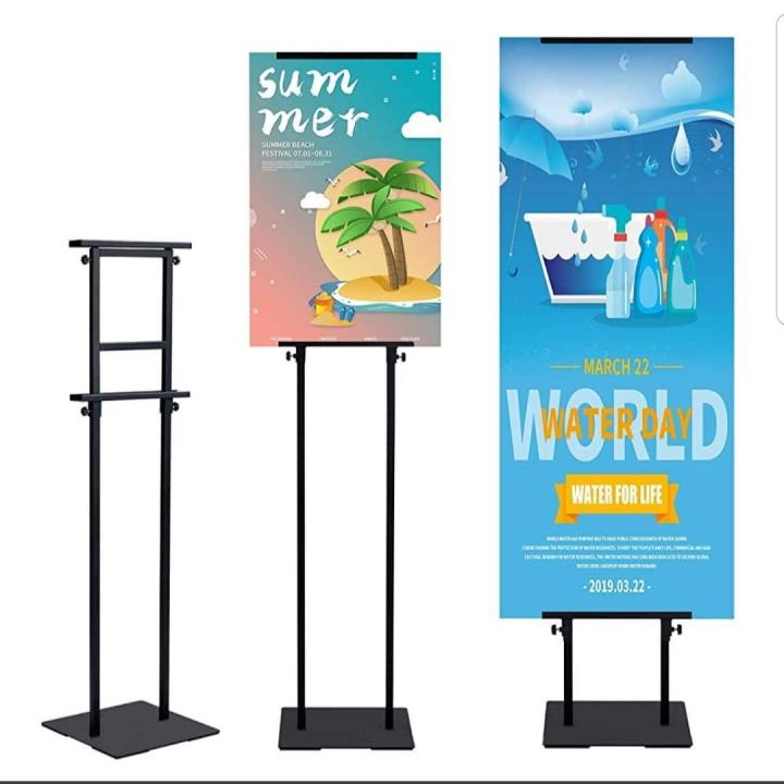 （In stock）Sign Stand Banner Poster Board Display Stand Pedestal Sign ...