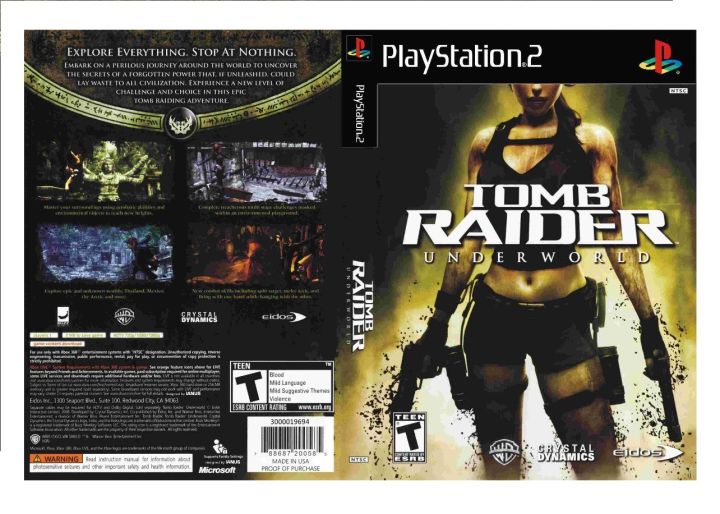 PS2 Tomb Raider Underworld (DVD Game) | Lazada