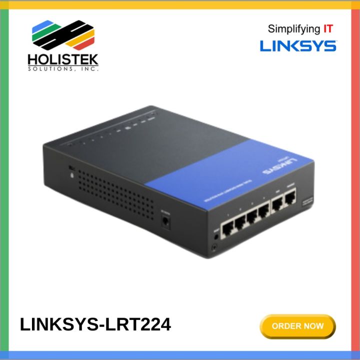 Linksys LRT224 Dual WAN Gigabit VPN Router / Firewall (LRT224) I ...