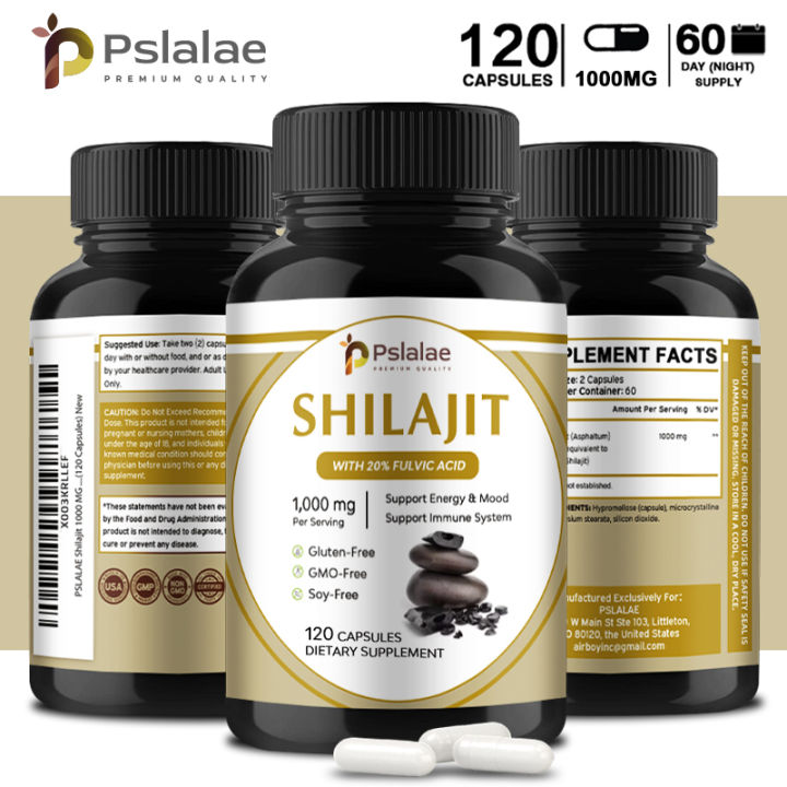 Pslalae SHILAJIT Brain Supplement 1,000 mg Sinusuportahan ang cognitive ...
