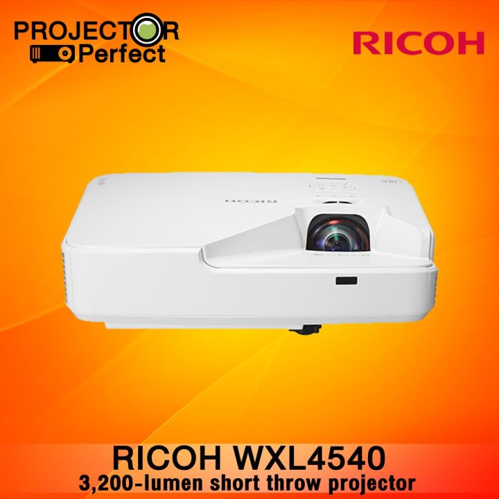 RICOH PJ WXL4540 Short Throw Laser Projector : WXGA resolution at 3,200 ...
