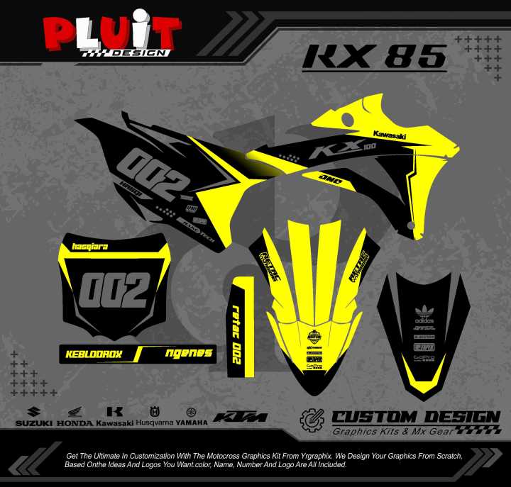 Decal Sticker Striping Variasi Fullbody Cross Trail Bebek Standar GTX ...