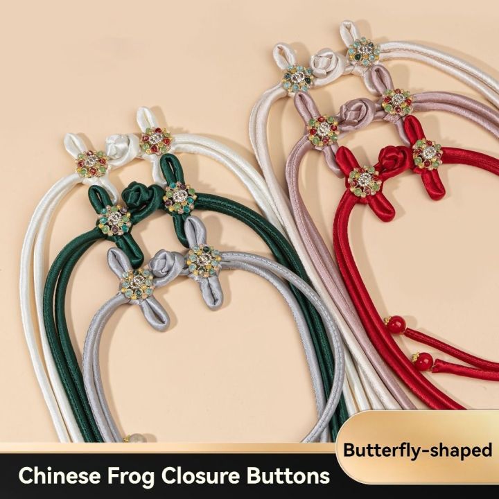 WENSH Handmade Chinese Frog Closure Buttons Long Butterfly-shaped ...