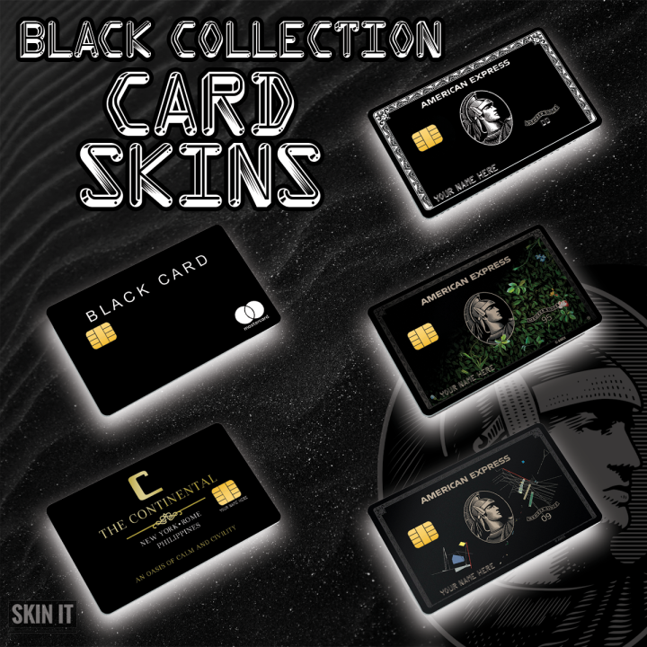 SKIN IT : AMEX BLACK Card Skins (Stickers For ATM or Beep Cards ...