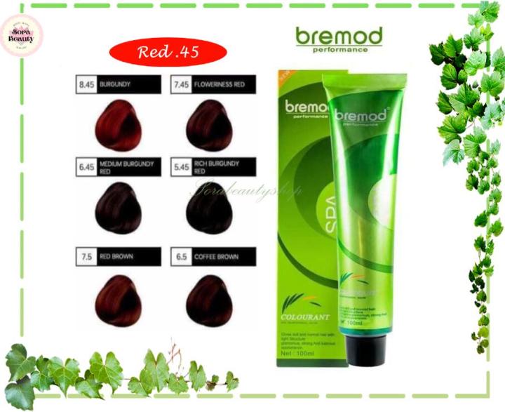 Bremod hair color dye Red 100ml 5/5 6/5 7/5 6/45 7/45 8/45 | Lazada PH