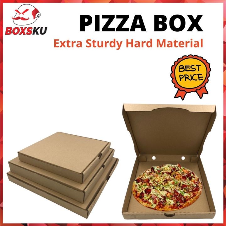 Pizza Box‼️ 🍕Extra Hard Shipping Food Boxes ️ Kotak Pizza‼️ 披萨包装盒 | Lazada