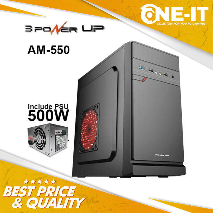 Casing POWER UP AEROMAX include PSU 500W Micro ATX | Lazada Indonesia