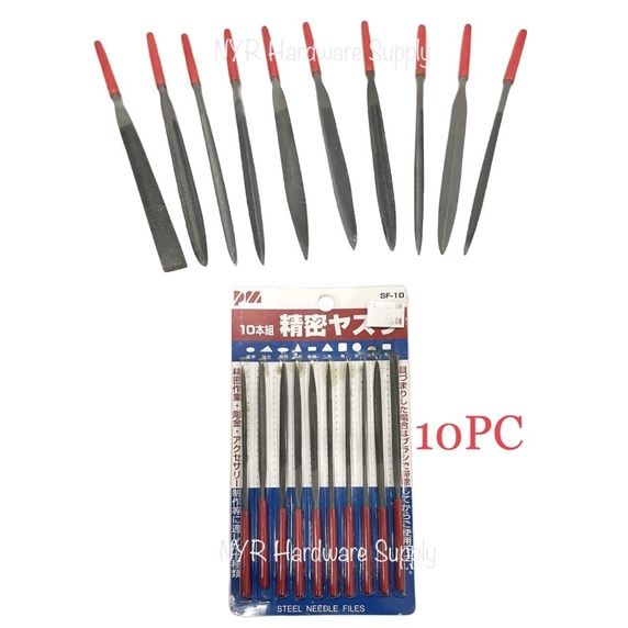 Steel Needle File Set 140mm 10pc / Mini Steel Hand File Set / Kikir ...