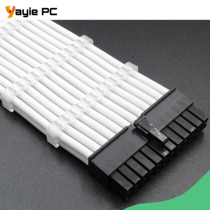 Colorful Mod PSU Extension Cable 16awg 26cm Power Supply Sleeved Cable ...