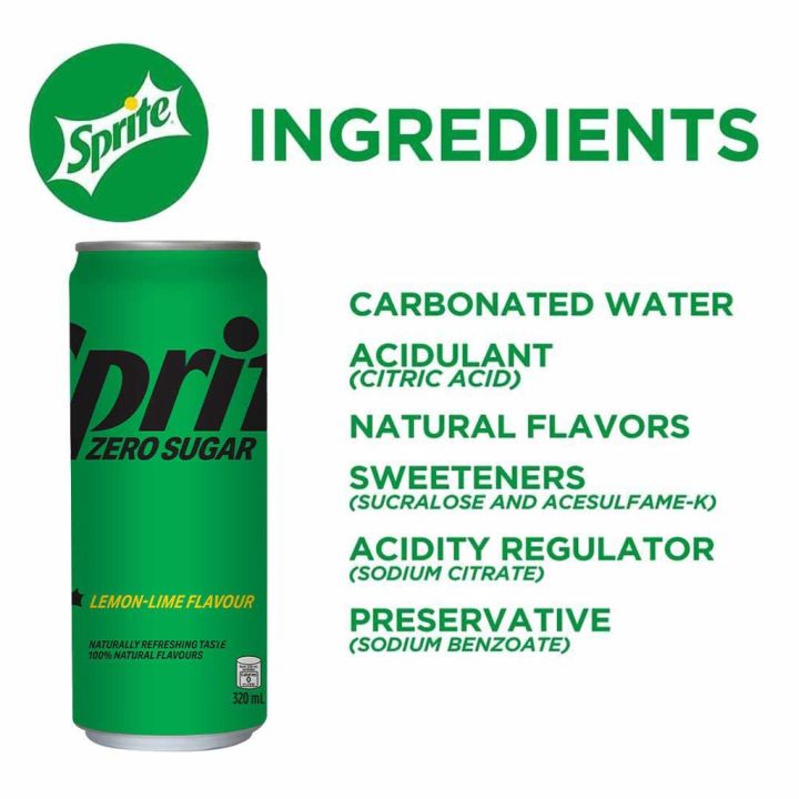 Sprite Zero Sugar Lemon-Lime Carbonated Flavored Drink 320ml | Lazada PH