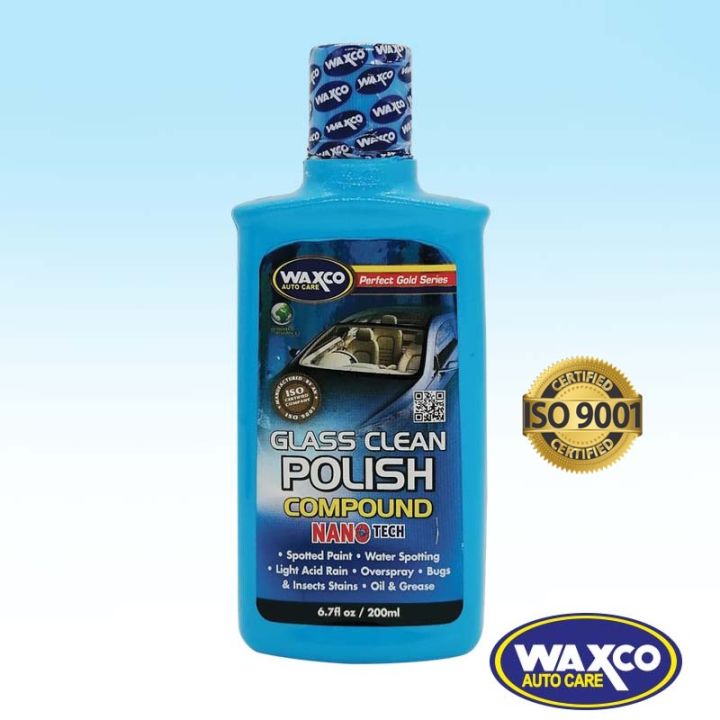 WAXCO P.G.S Glass Clean Polish Compound (200 ml) | Lazada