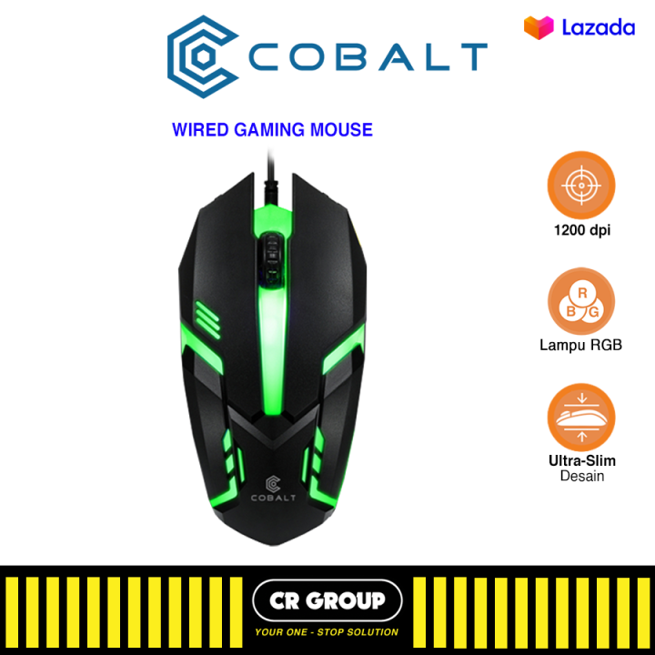 Cobalt GMV1 Wired Gaming Mouse dengan Lampu RGB | Lazada Indonesia