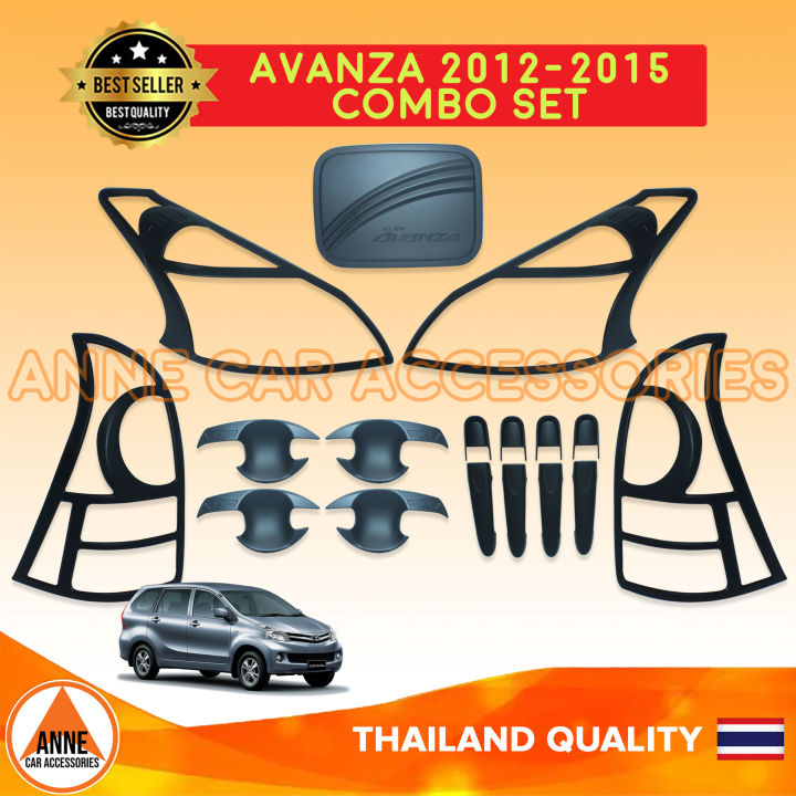Toyota Avanza G J E 2012 2013 2014 2015 / 2016 2017 2018 Black / Chrome ...