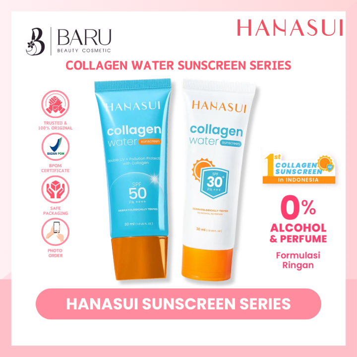 HANASUI Collagen Water Sunscreen Series SPF50 SPF30 PA++ Sunscreen ...