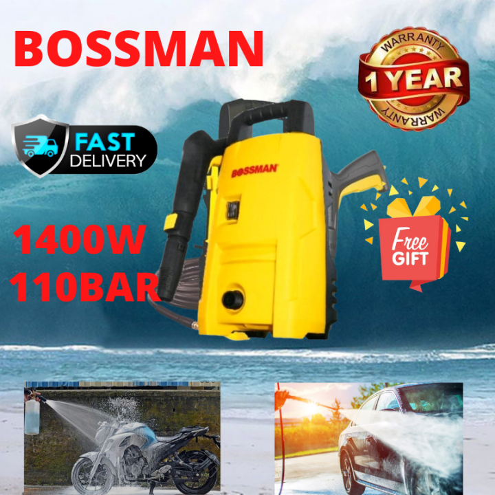 BOSSMAN 1400W HIGH PRESSURE CLEANER BPC18 / WATER JET SPRAYER | Lazada