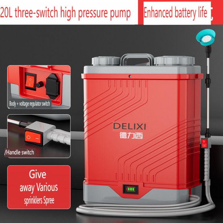 20L Battery Powered Backpack Sprayer Electric Garden Pump Sprayer with ...