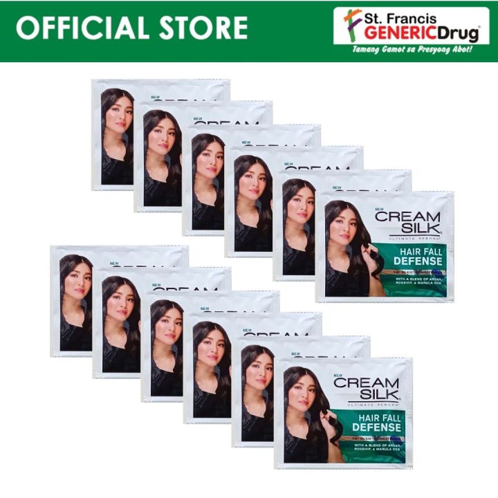 Cream Silk Hair Fall Defense Conditioner 11mL x 12 Sachets | Lazada PH