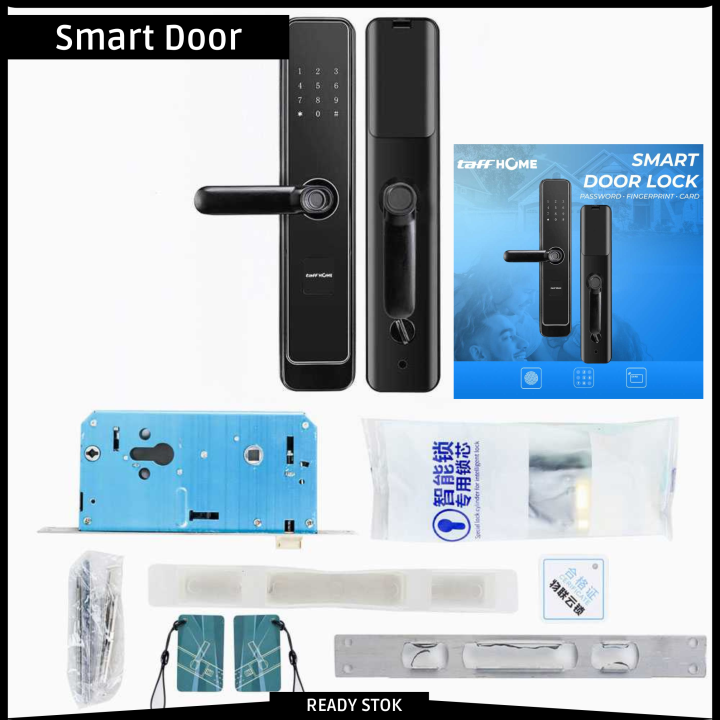 BARU Gagang Smart Door Lock Password Fingerprint Card RFID Alarm - XR24 / handel pintu canggih ...