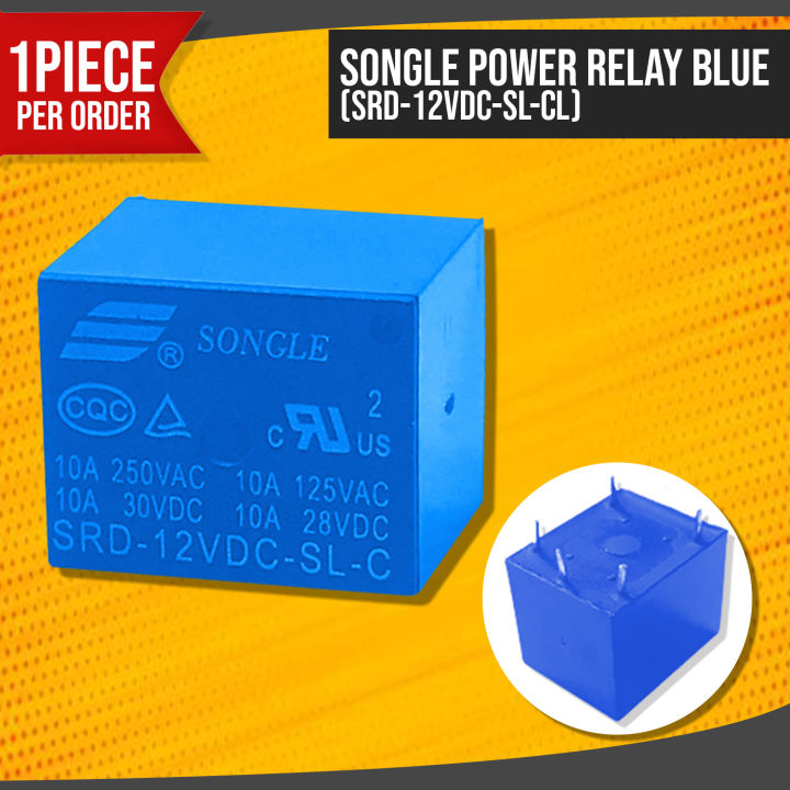 SONGLE Mini SPDT Relay 12V 10A 250V 5 Pins (SRD-12VDC-SL-C) Per Piece | Lazada PH