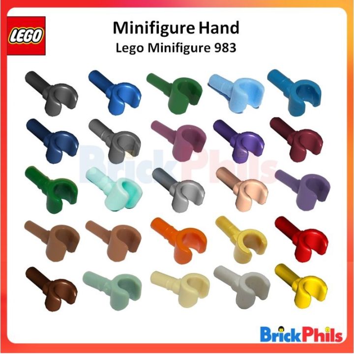 Lego Minifigure Part 983 Minifigure Hand (2pcs per Lot) | Lazada PH