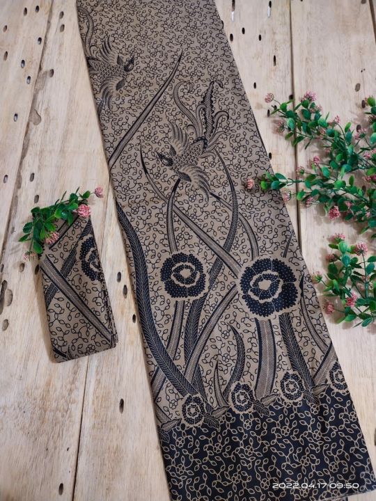 Kain Batik Printing Tradisional Motif Ilalang Elegan Bahan Adem Halus ...